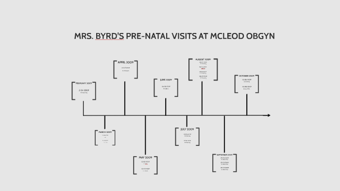 Mrs. Byrd's Pre-Natal Visits at McLeod OBGYN Timeline by Taylor McCarty ...