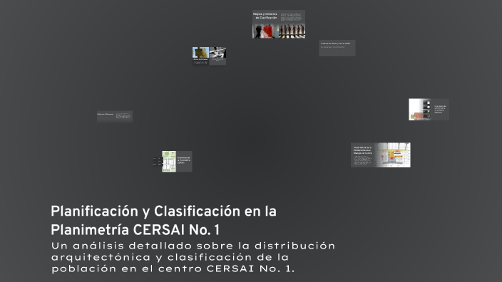 Planificación y Clasificación en la Planimetría CERSAI No. 1 by DIANA ...