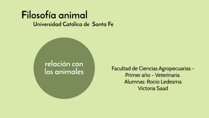 Filosofía animal by Rocio Ledesma on Prezi