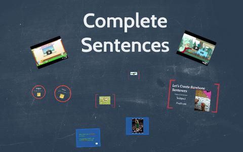 FYT: SWBAT write 4 barebone sentences by MaryKate McCarthy