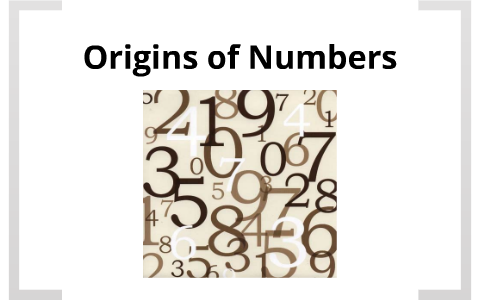 Origins of Numbers by David Folk