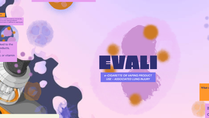 If you or someone you know is experiencing symptoms of EVALI, it is ...