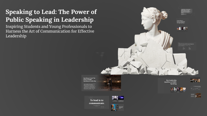 Speaking to Lead: The Power of Public Speaking in Leadership by Fahad H ...
