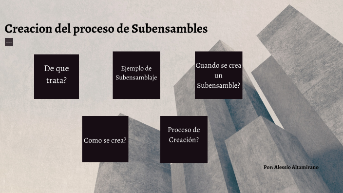 Creación del proceso de Subensamble by Lucy Bonilla on Prezi