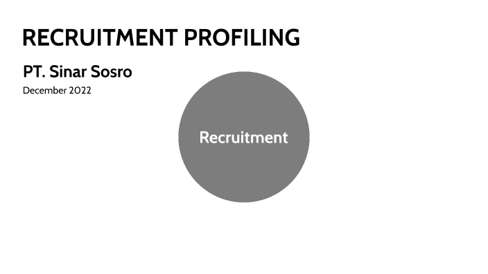 RECRUITMENT PROFILING by Priscillia Teddy on Prezi