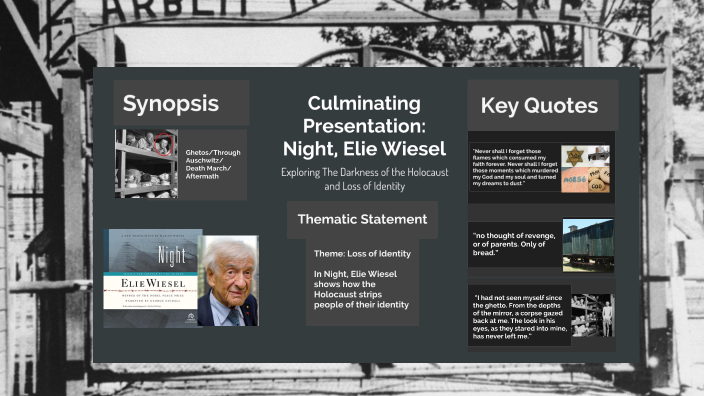 Culminating Presentation - Night Elie Wiesel by Walker Schmalz on Prezi