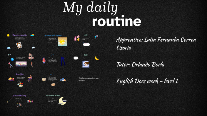 Luisa Correa daily routine by Luisa Fernanda Correa Osorio on Prezi