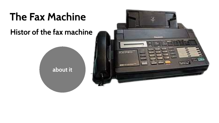 he Past, Present and Future of Communication Technology: fax machine by ...