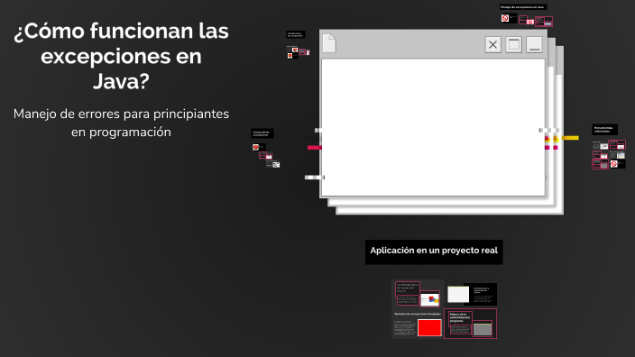 ¿Cómo funcionan las excepciones en Java? by Jhon bayron Guerra on Prezi