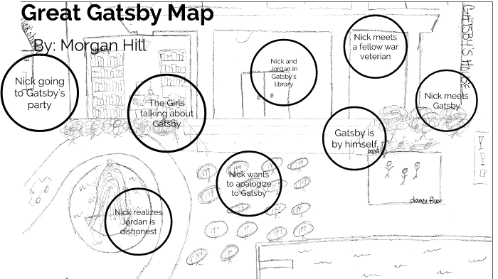 Great Gatsby Map by Moragn Hill on Prezi