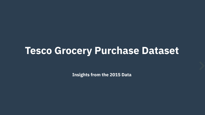 Tesco Grocery Purchase Analysis by Owen Park on Prezi