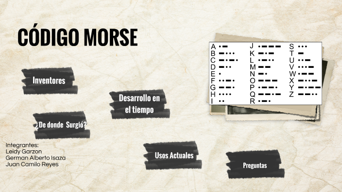 CÓDIGO MORSE by German Alberto Isaza del Rio on Prezi