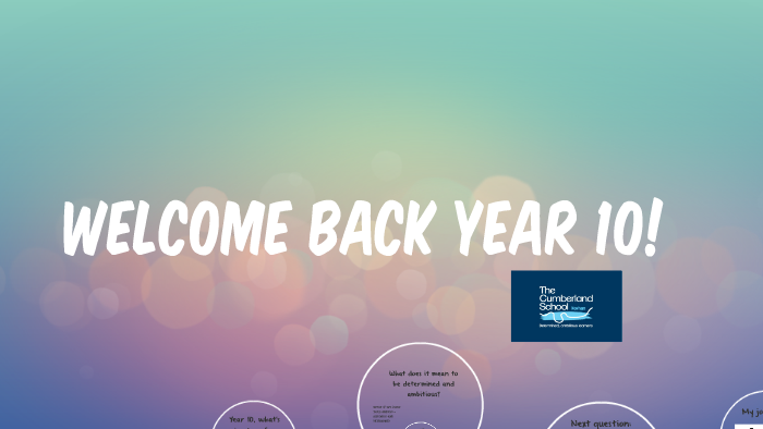 Welcome back Year 10! by Cumberland Music on Prezi