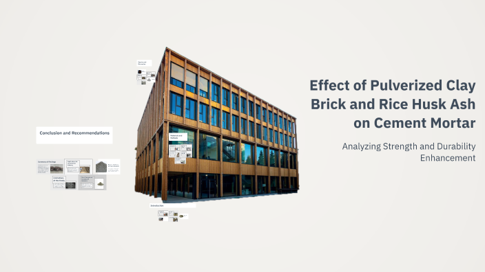Effect of Pulverized Clay Brick and Rice Husk Ash on Cement Mortar by ...