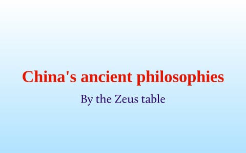 China's ancient philosophies by Rachel Dolan on Prezi