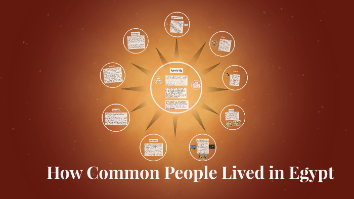 How Common People Lived in Egypt by Sierra Trombley on Prezi