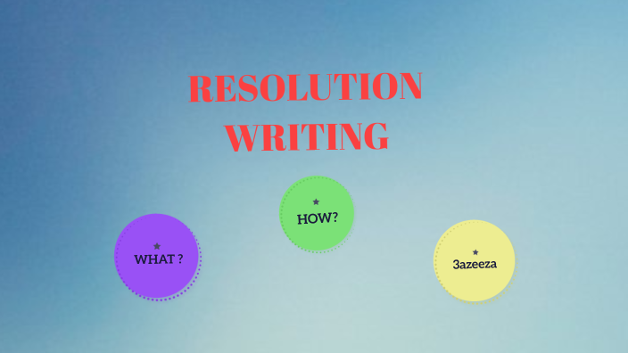 RESOLUTION WRITING EBIS by salma hatem on Prezi