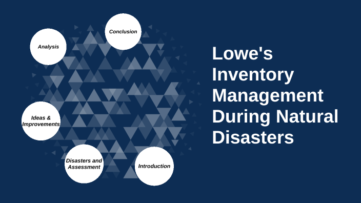 Lowe's Inventory Management During Natural Disasters by Prabal Neema on ...