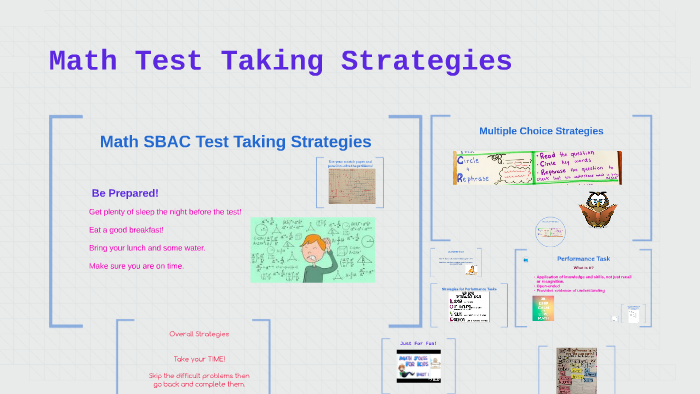 Math Test Taking Strategies by Sharlie Walker on Prezi