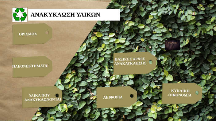 ΑΝΑΚΥΚΛΩΣΗ ΥΛΙΚΩΝ by Γεωργία Σιονακίδου on Prezi