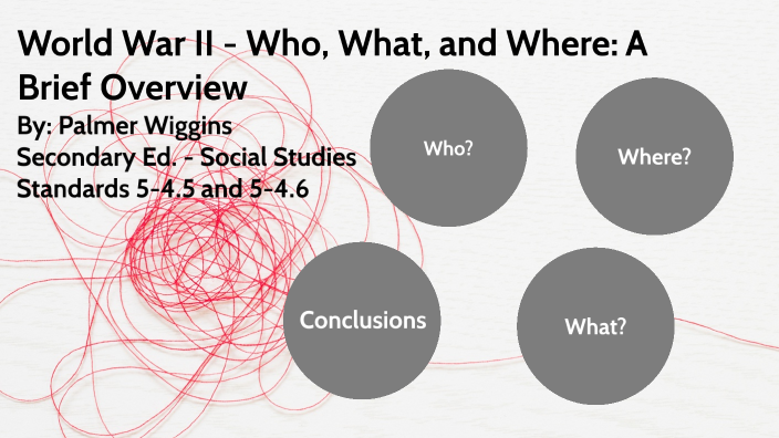 World War II - Who, What, and Where: A Brief Overview by Palmer Wiggins ...