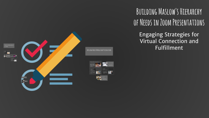 Building Maslow's Hierarchy of Needs in Zoom Presentations by Marion ...