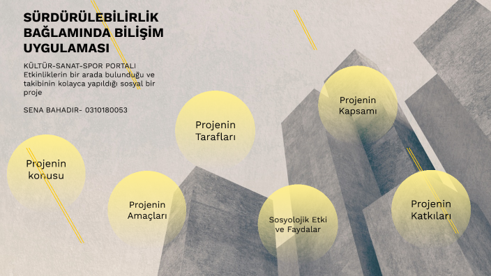 SÜRDÜRÜLEBİLİRLİK BAĞLAMINDA BİLİŞİM UYGULAMASI by Sena Bahadır on Prezi