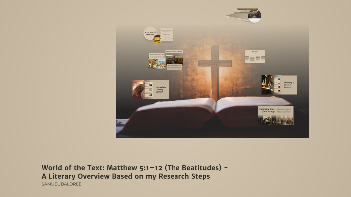 World of the Text: Matthew 5:1–12 (The Beatitudes) - A Literary ...