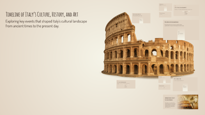 Timeline of Italy’s Culture, History, and Art by Juan Patino on Prezi