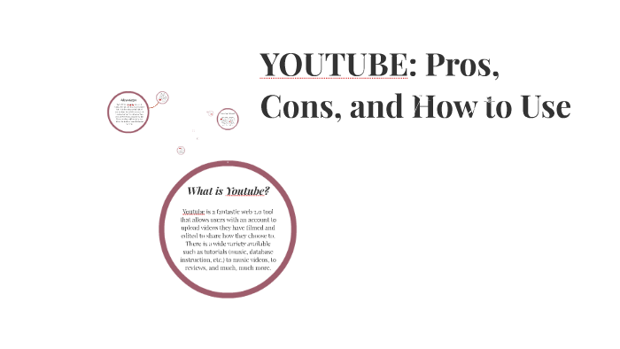 YOUTUBE: Pros, Cons, and How to Use by Taylor Harvey on Prezi