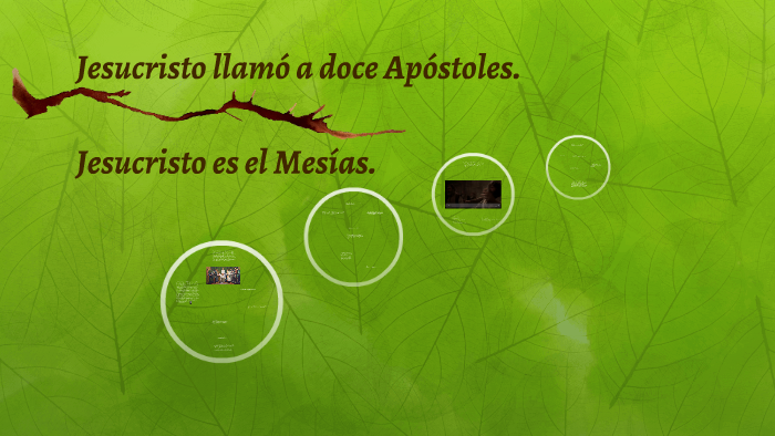Jesucristo llamó a doce Apóstoles. by donny solis on Prezi