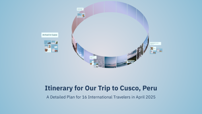 Itinerary for Our Trip to Cusco, Peru by Cinthia Fernandez on Prezi