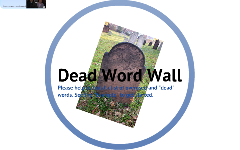 Dead Word Wall by Dakota Moncrief on Prezi