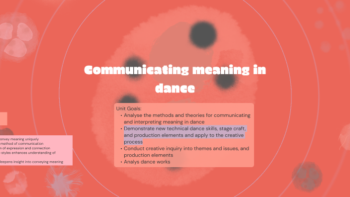 Communicating Meaning Through Dance: A Deep Dive by Jess Hyns on Prezi