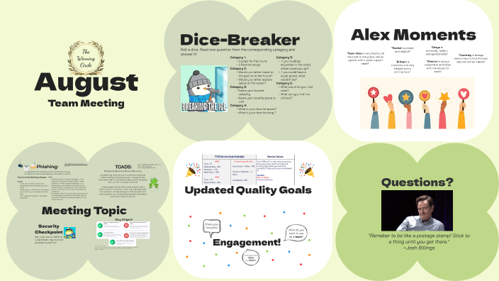 August Team Meeting by courtney carlile on Prezi