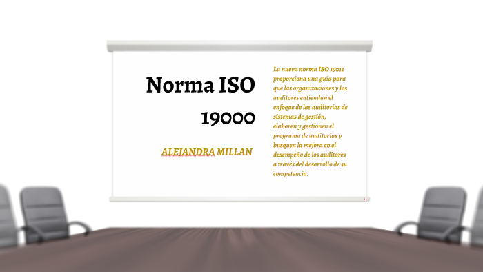 Norma ISO 19000 by Alejandra Millan on Prezi