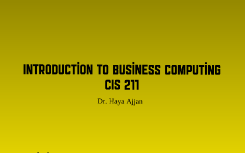 CIS intro by Haya Ajjan on Prezi