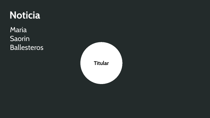 noticia by María Saorín Ballesteros on Prezi