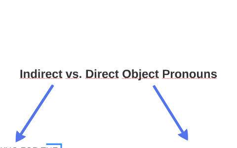 Indirect vs. Direct Object Pronouns by Megan Redfern on Prezi