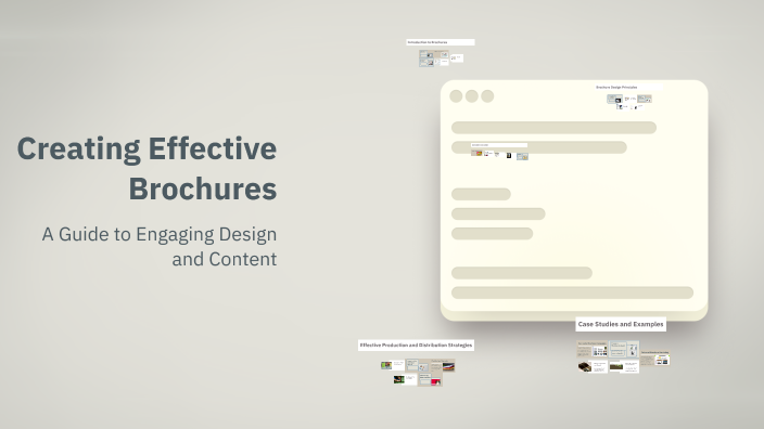 Creating Effective Brochures by jenson farr on Prezi