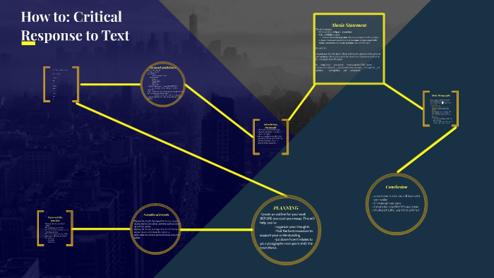 How to: Critical Response to Text by Kasia Jarosinska on Prezi