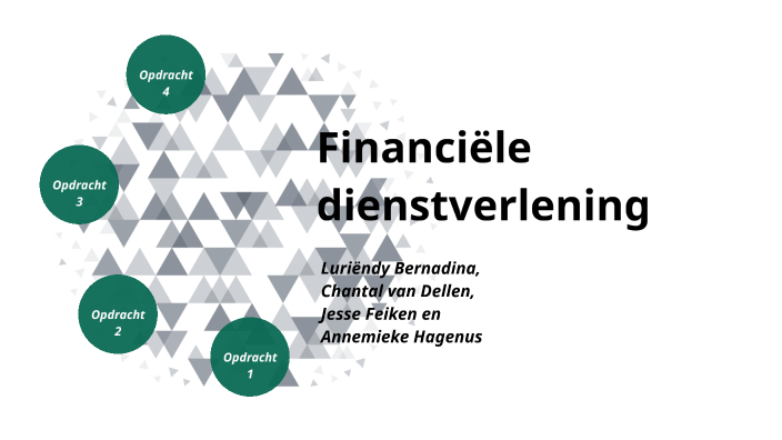 Financiële dienstverlening by Chantal van Dellen on Prezi