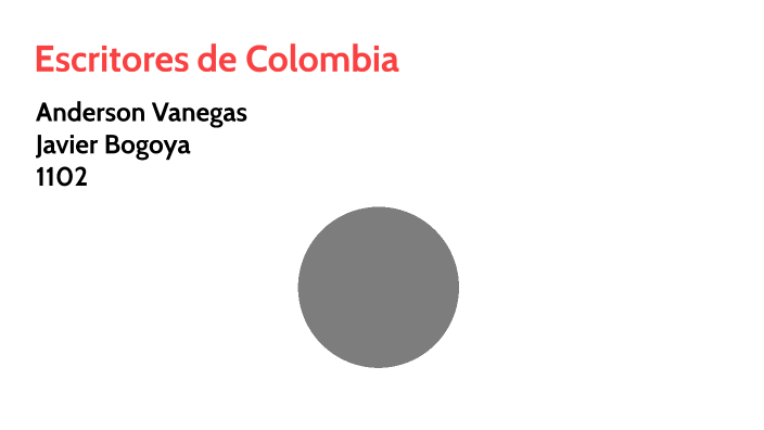 Escritores de Colombia by Anderson Vanegas on Prezi