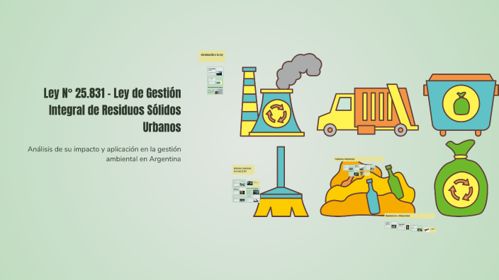 Ley N° 25.831 – Ley de Gestión Integral de Residuos Sólidos Urbanos by ...
