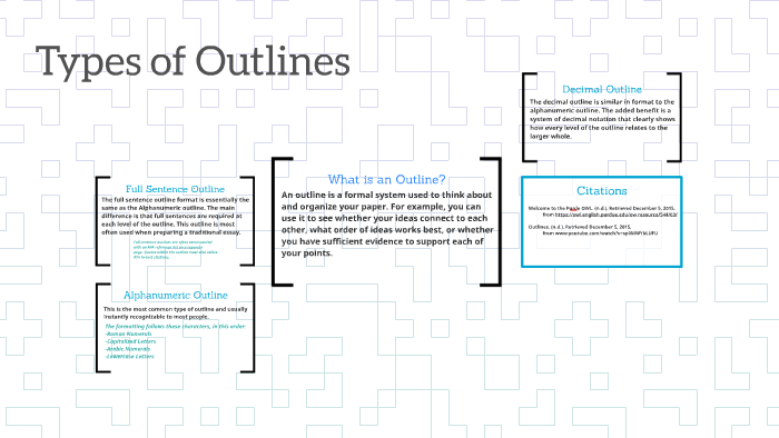 Types Of Outlines By Neil Gregory Simpas