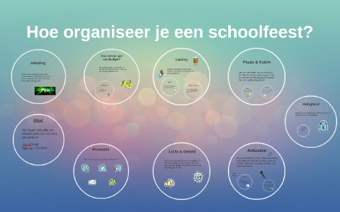 Hoe organiseer je een schoolfeest? by Romée van Zeeland on Prezi