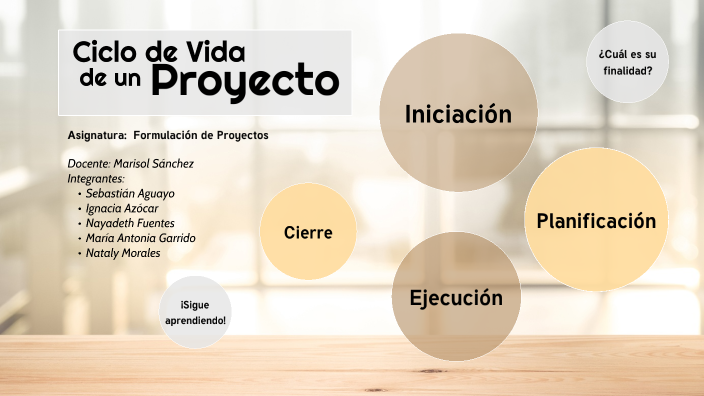 Ciclo De Vida De Un Proyecto By Sebastián Aguayo On Prezi