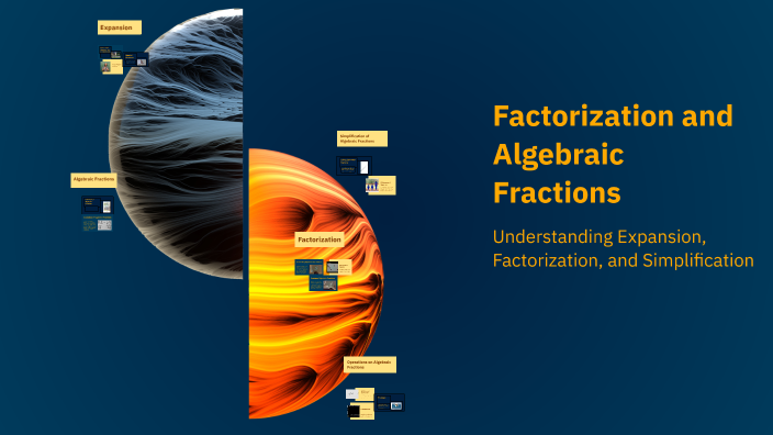 Factorization and Algebraic Fractions by non ling on Prezi