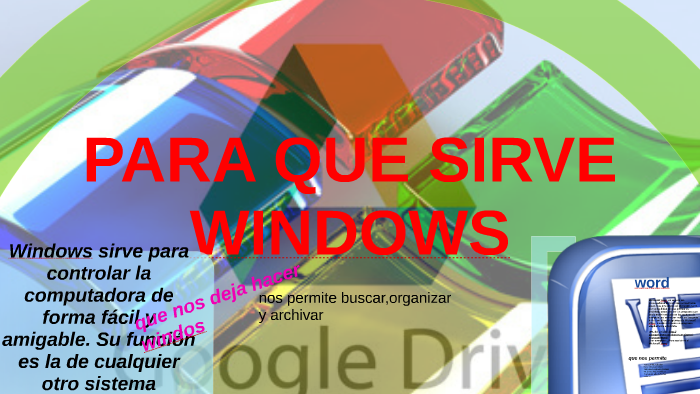 PARA QUE SIRVE WINDOWS by jenniffer Herra on Prezi