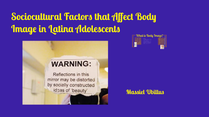 Sociocultural Factors that Affect Body Image in Latina Adolescents by ...
